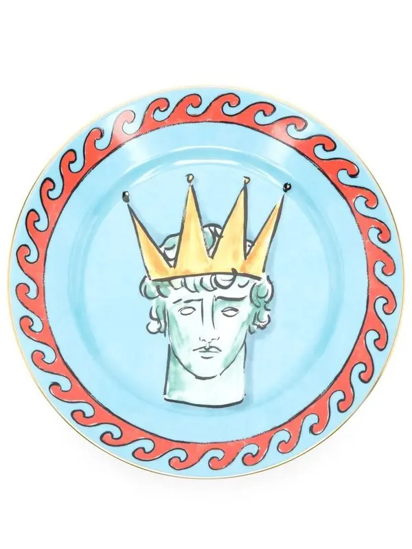 GINORI 1735 Viaggio Di Nettuno 28cm Dinner Plate - Blue