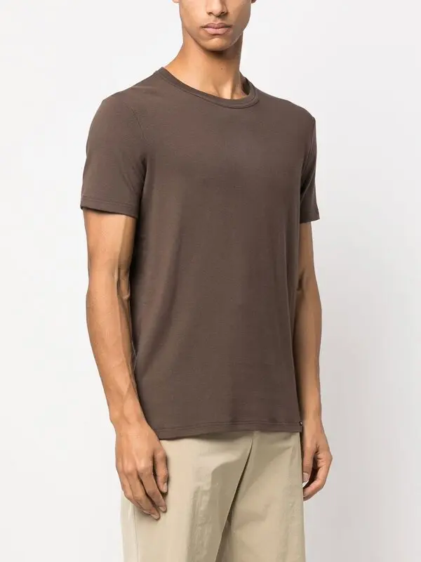 TOM FORD Solid-color Crew-neck T-shirt - Brown