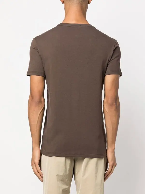 TOM FORD Solid-color Crew-neck T-shirt - Brown