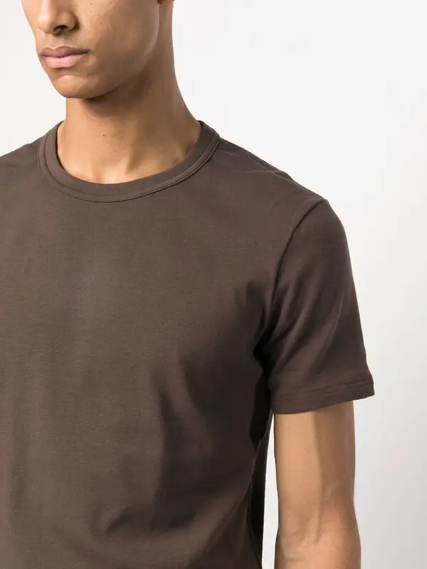 TOM FORD Solid-color Crew-neck T-shirt - Brown