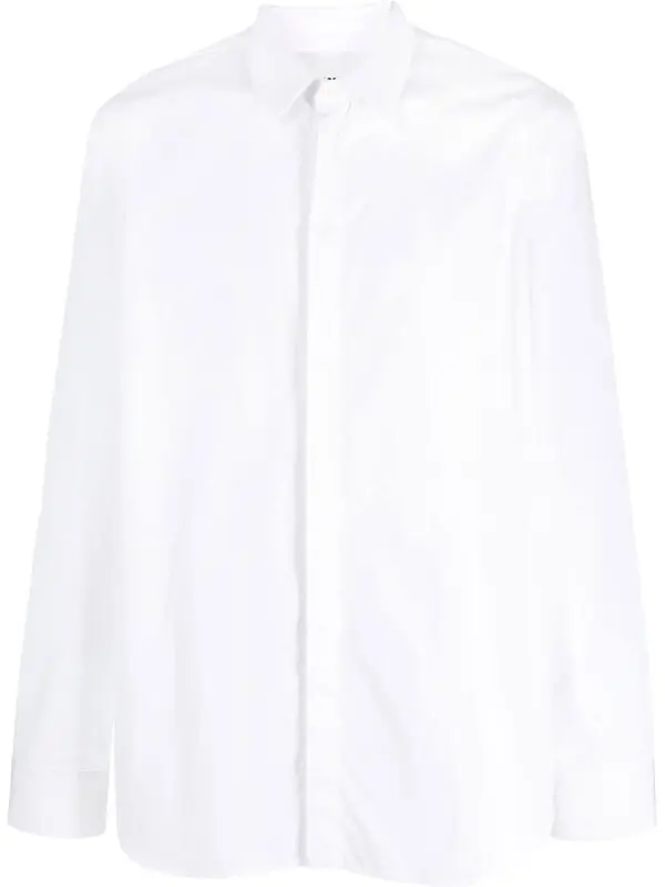 JIL SANDER Long-sleeve Poplin Shirt - White