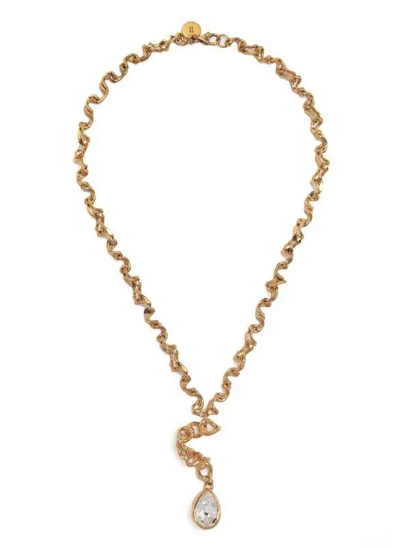 STERLING KING Twisted Crystal Pendant Necklace