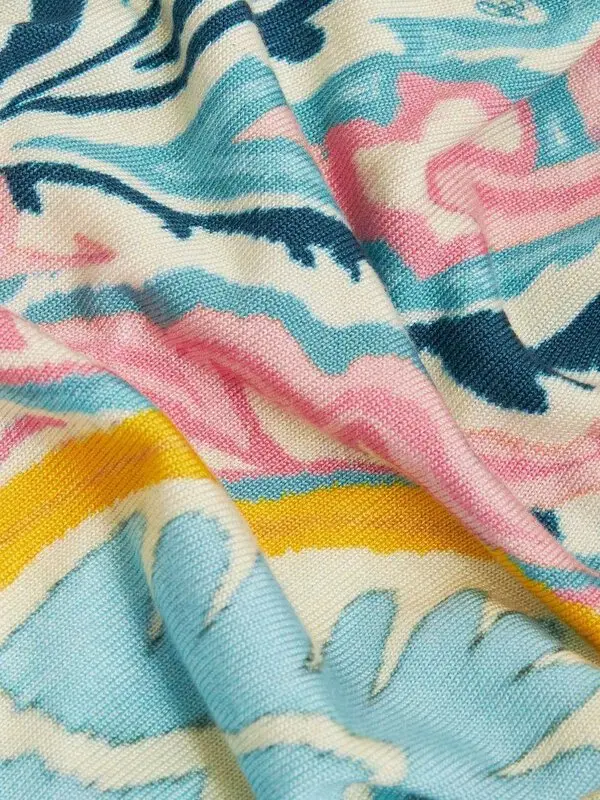 Etro Graphic-print V-neck Jumper