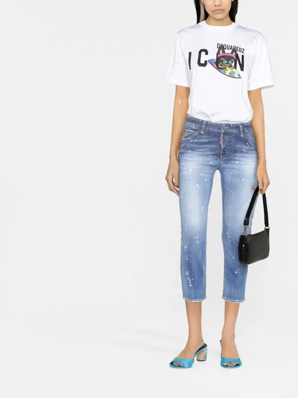 Dsquared2 Cropped Skinny Jeans