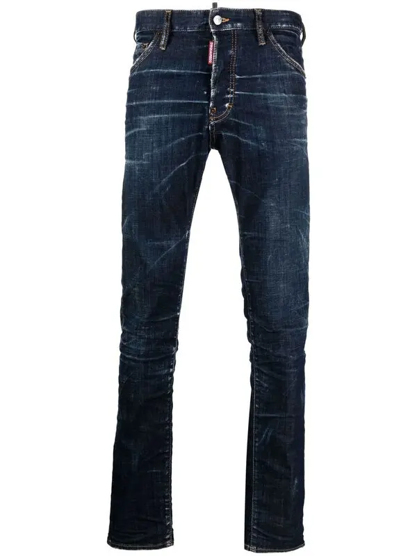 Dsquared2 Logo-patch Slim-cut Jeans