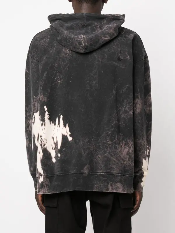 Dsquared2 Reverse Logo-print Bleached Hoodie