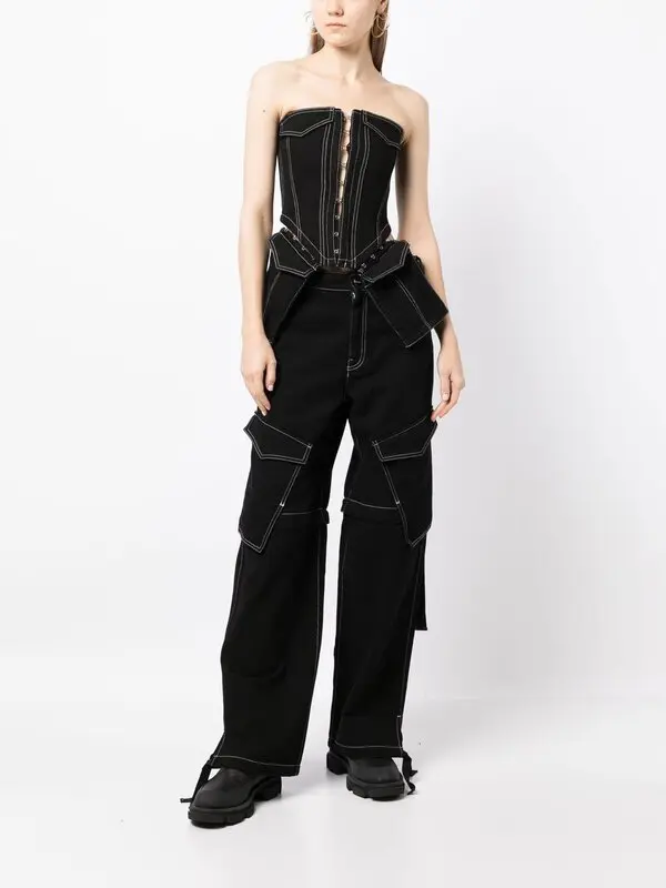 DION LEE Pocket Denim Corset