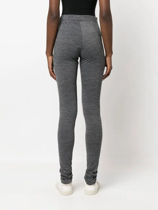 JIL SANDER Melange Effect Leggings - Grey