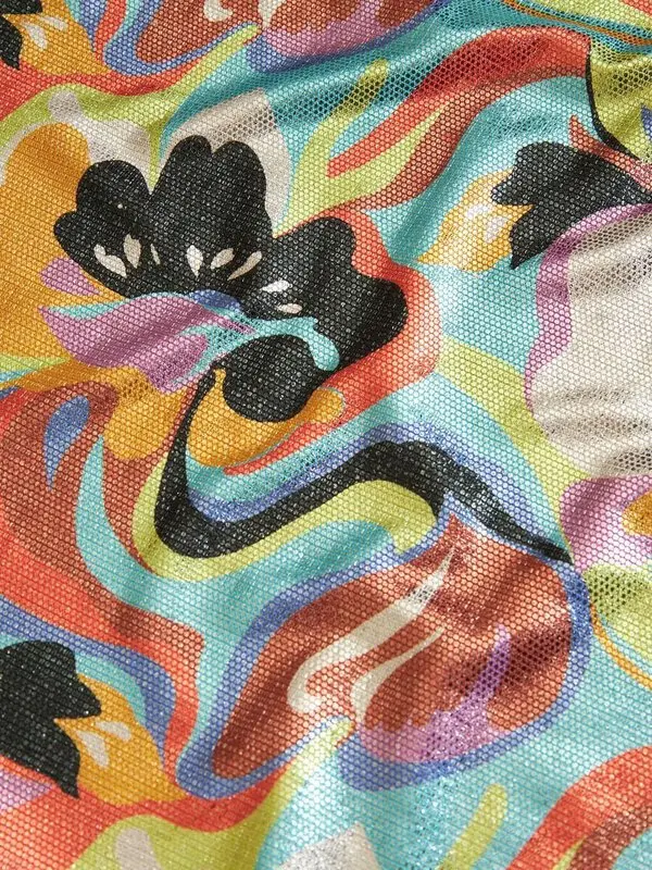 Etro Abstract Printed Racerback Top