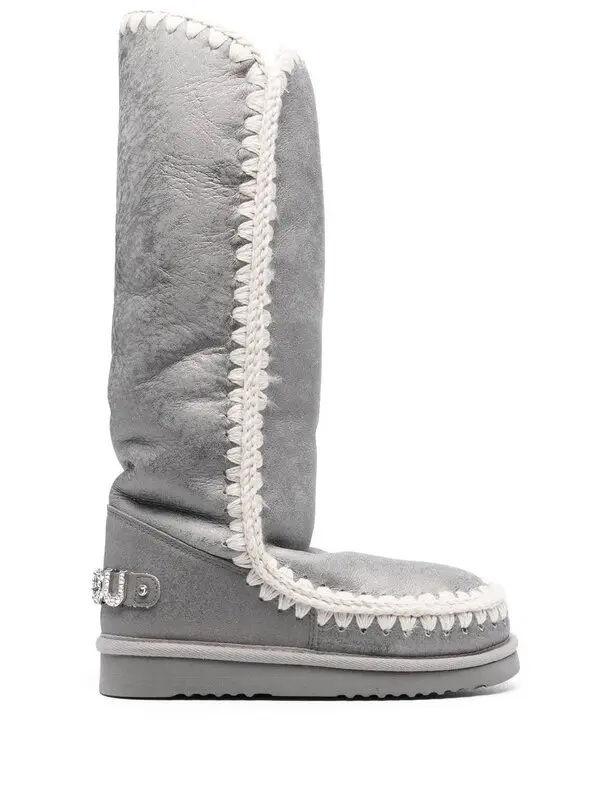 Mou Knee-high Boots - Grey