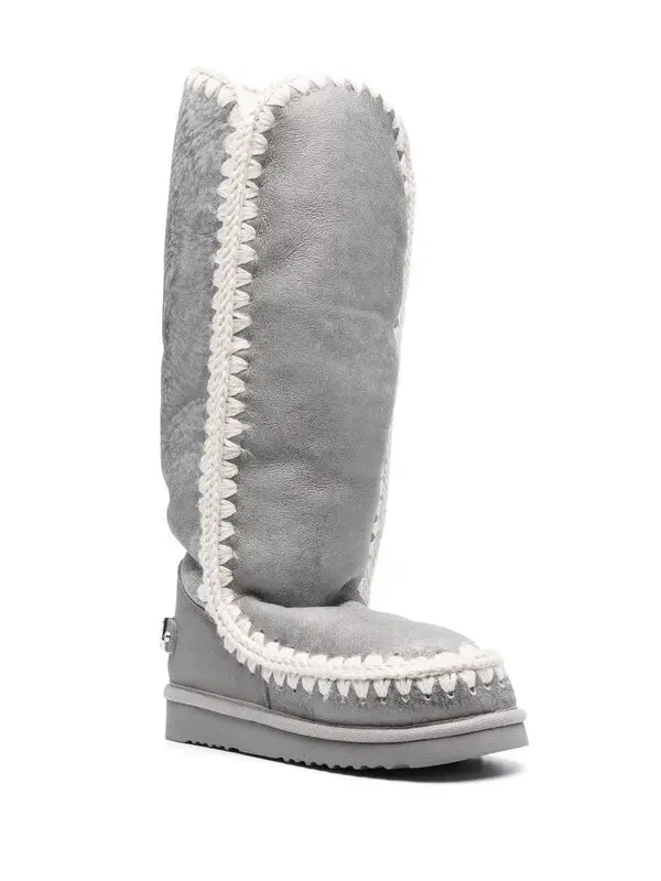 Mou Knee-high Boots - Grey