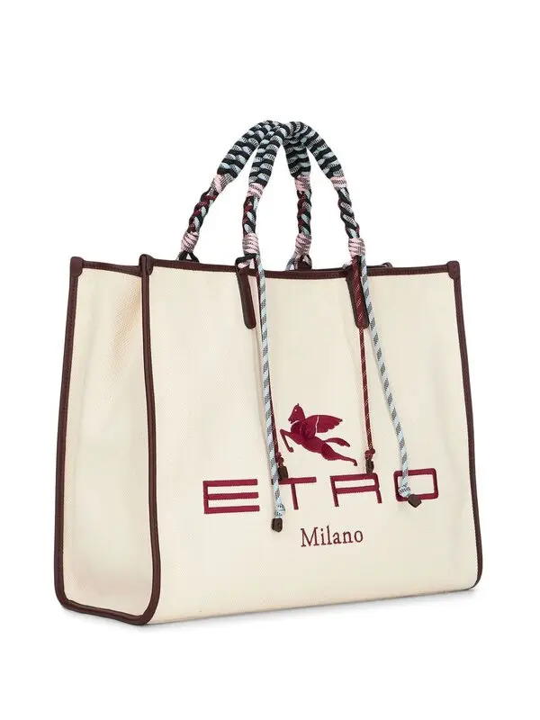 Etro Logo-embroidered Tote Bag