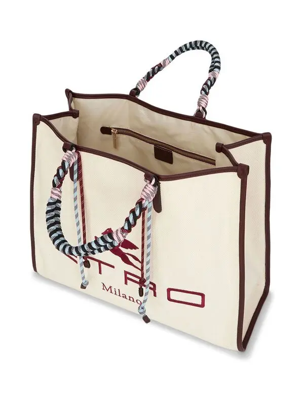 Etro Logo-embroidered Tote Bag