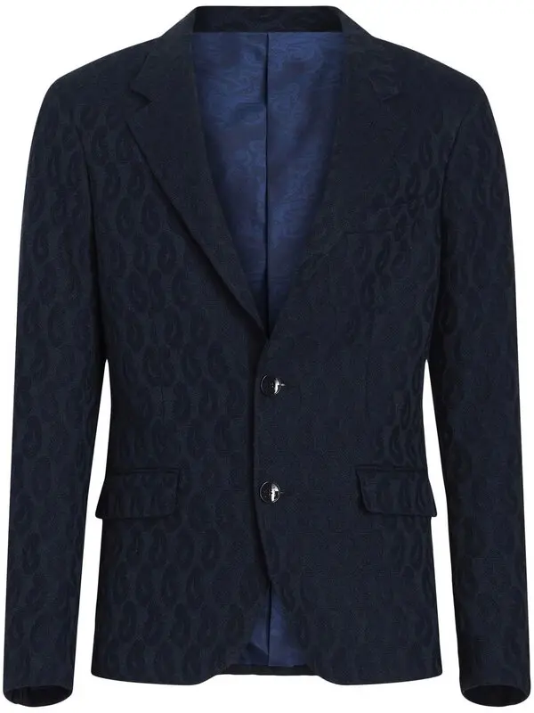Etro Paisley-jacquard Single-breasted Blazer