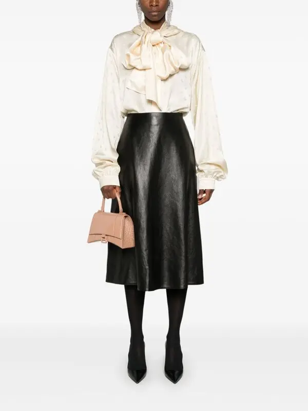 Balenciaga Letters Blouse - Neutrals