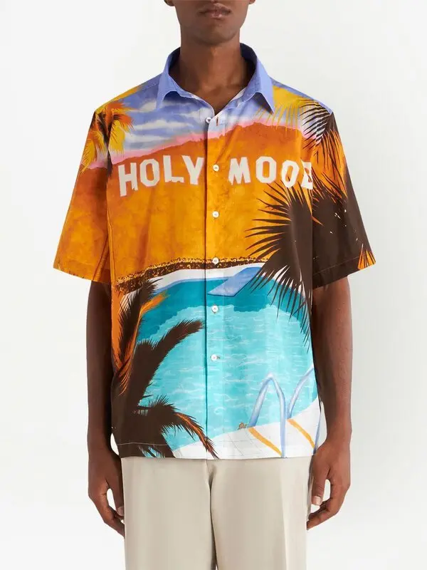 Etro Graphic-print Short-sleeve Shirt