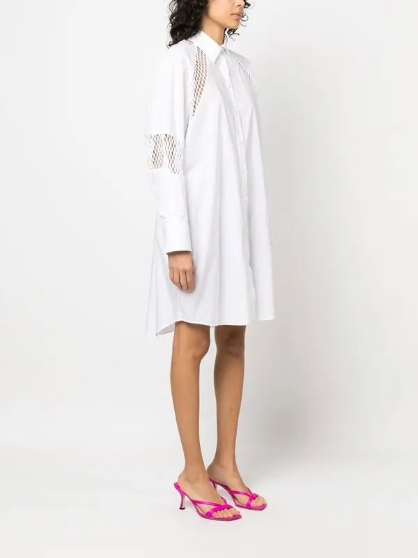MSGM Shirt Mini Dress - White