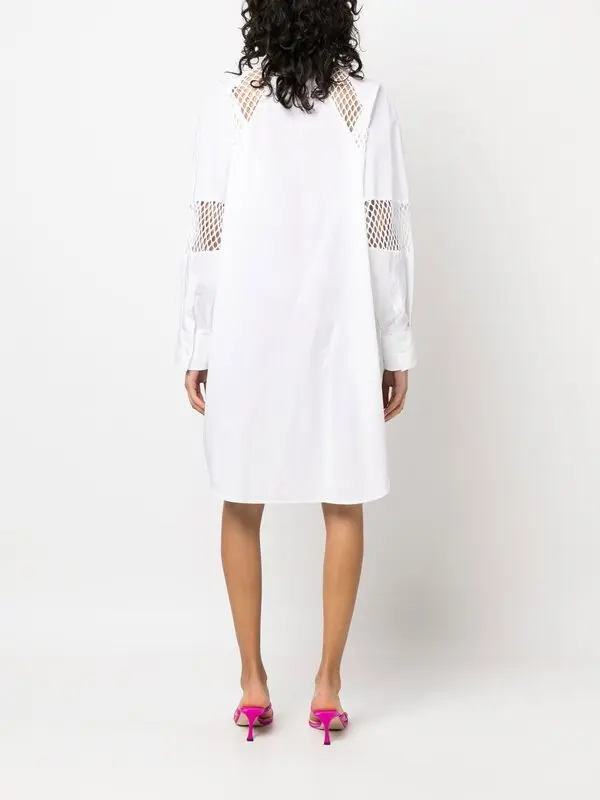 MSGM Shirt Mini Dress - White