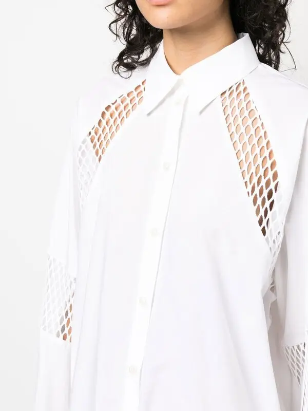 MSGM Shirt Mini Dress - White
