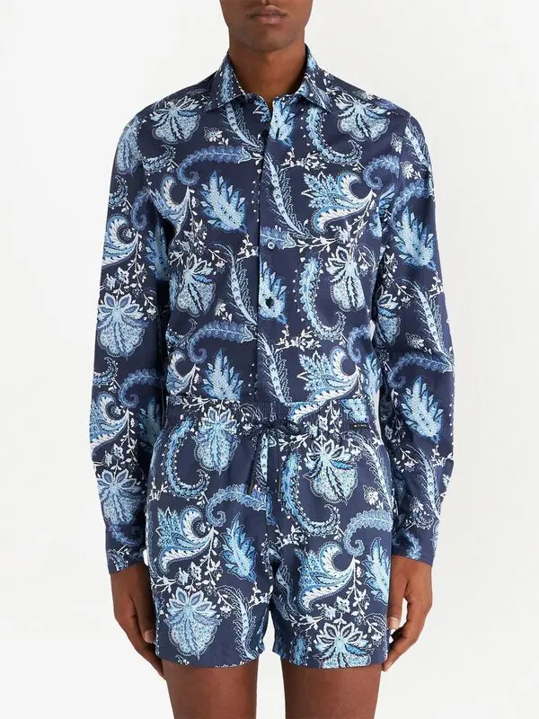 Etro Paisley-print Long-sleeve Shirt