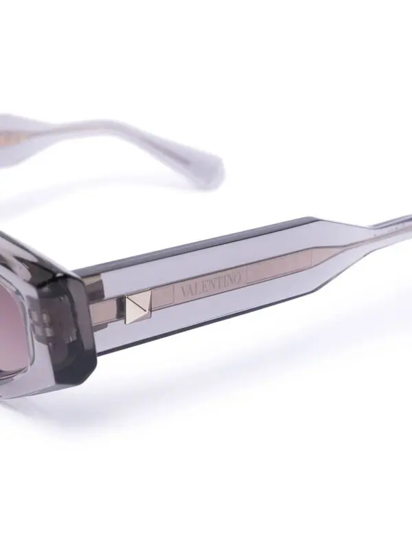 Valentino Garavani Rockstud Irregular Sunglasses - Grey