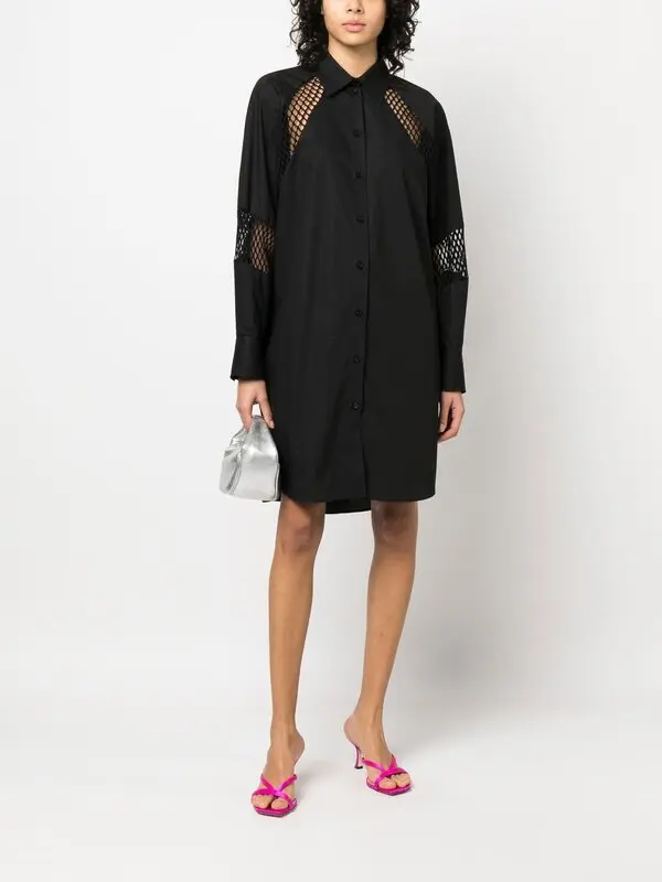 MSGM Shirt Mini Dress - Black