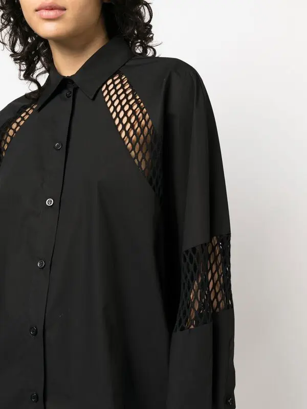 MSGM Shirt Mini Dress - Black