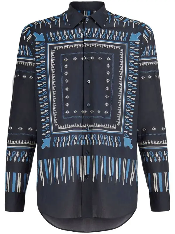 Etro Graphic-print Cotton Shirt