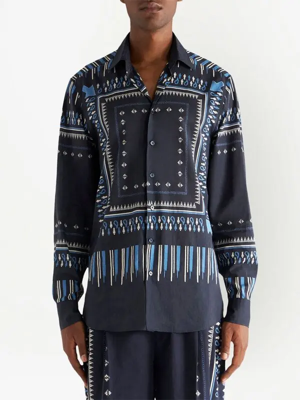 Etro Graphic-print Cotton Shirt