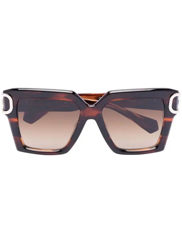 Valentino Garavani Vlogo Signature Oversized Sunglasses - Brown