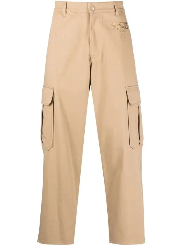Moschino Cargo-pocket Wide-leg Trousers