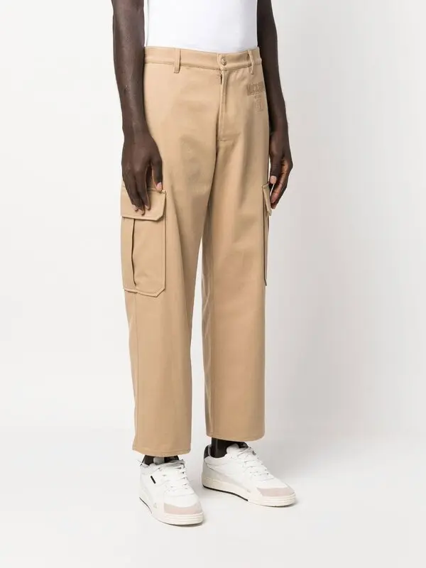 Moschino Cargo-pocket Wide-leg Trousers