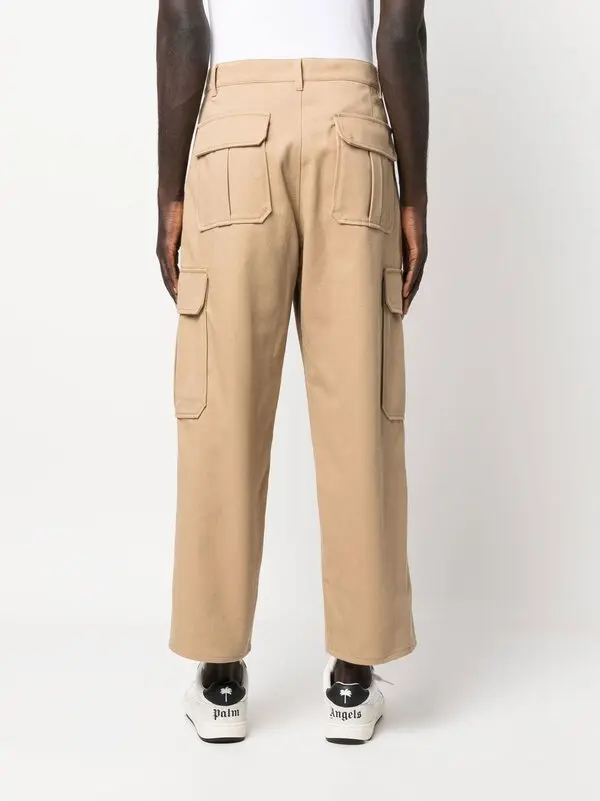 Moschino Cargo-pocket Wide-leg Trousers