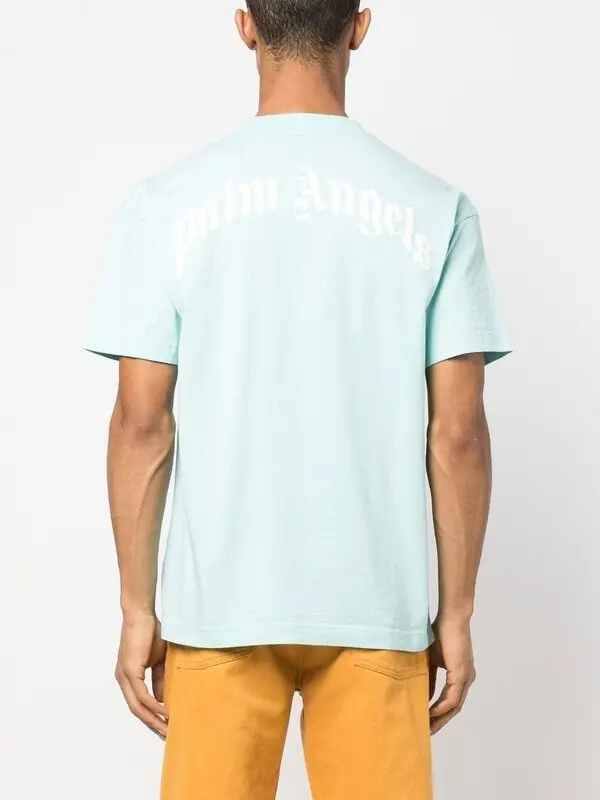 Palm Angels Shark-print Organic Cotton T-shirt