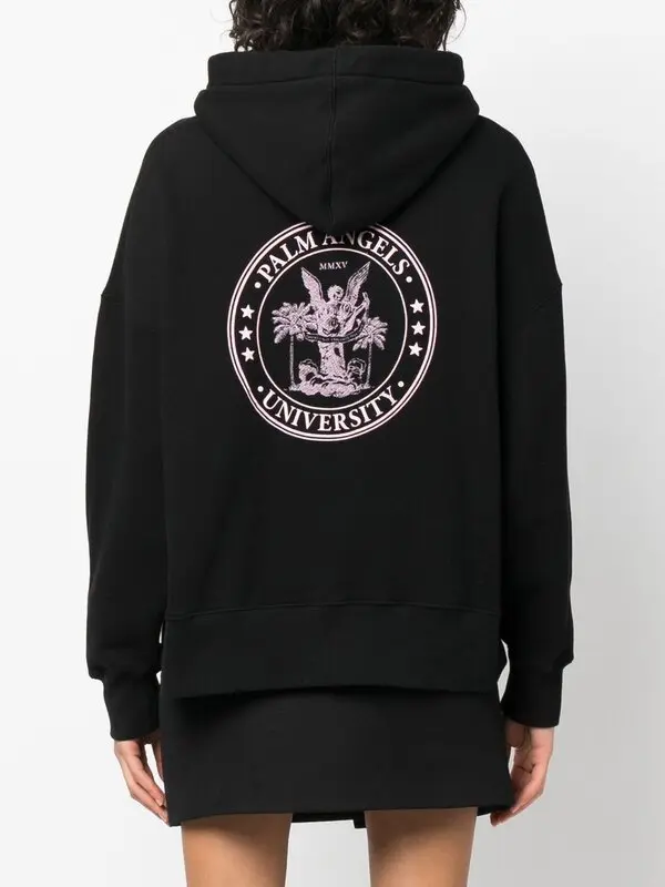 Palm Angels College Logo-print Hoodie