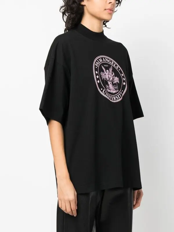 Palm Angels Logo-print Organic Cotton T-shirt