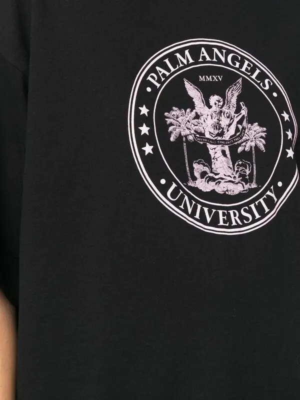 Palm Angels Logo-print Organic Cotton T-shirt
