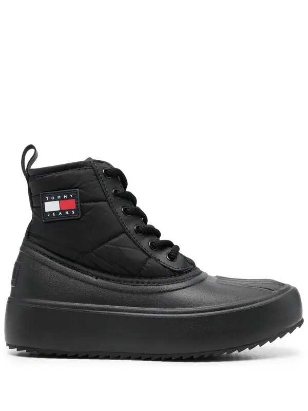 Tommy Hilfiger Oversize Rubber Sole Boots