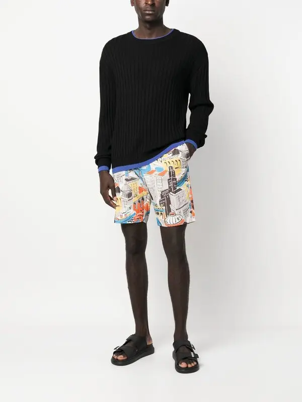Moschino Graphic-print Bermuda Shorts