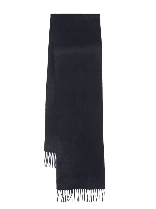 ASPINAL OF LONDON Knitted Cashmere Scarf - Blue