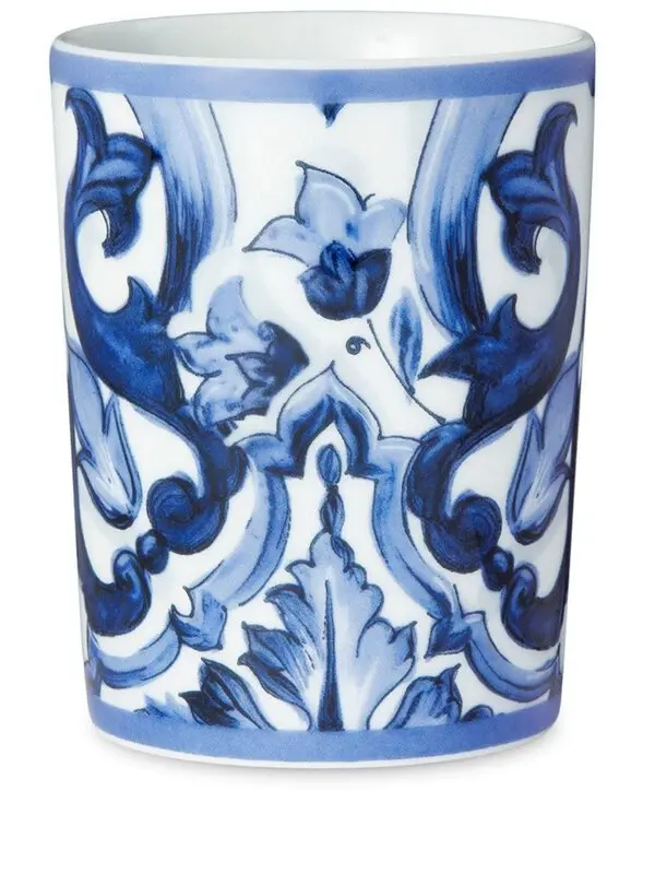 Dolce & Gabbana Blu Mediterraneo Porcelain Wine Glass - White