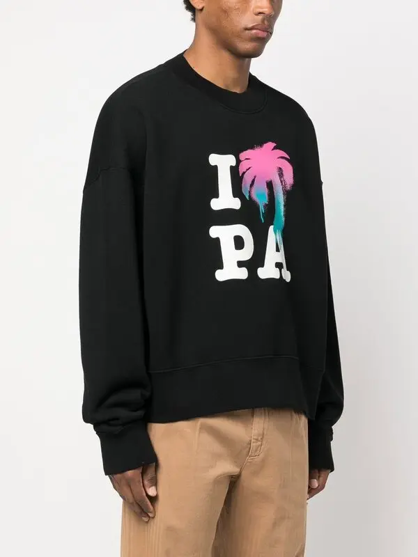 Palm Angels I Love Pa Crewneck Sweatshirt