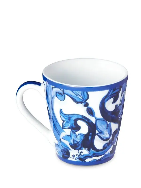 Dolce & Gabbana Archive-print Porcelain Mug - White