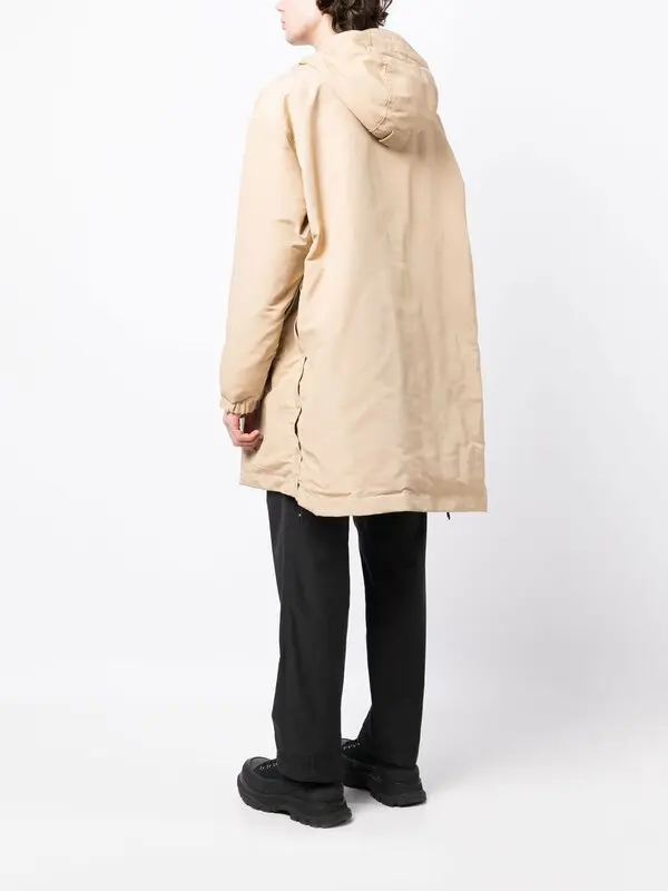 WHITE MOUNTAINEERING Half Zip-up Padded Coat - Brown