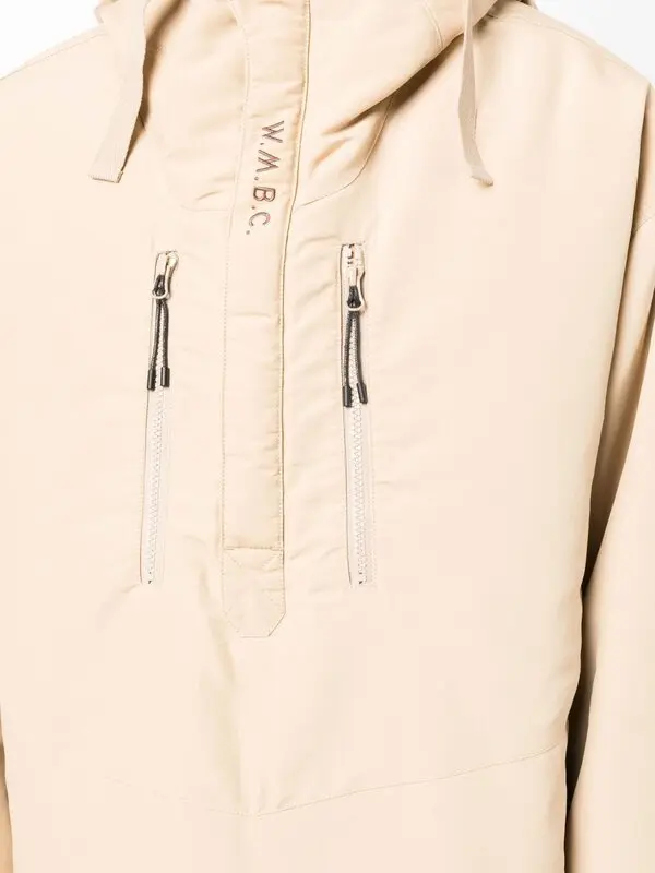 WHITE MOUNTAINEERING Half Zip-up Padded Coat - Brown