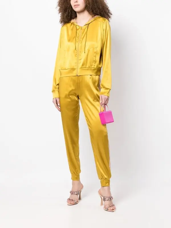 Carine Gilson Tapered Silk Trousers