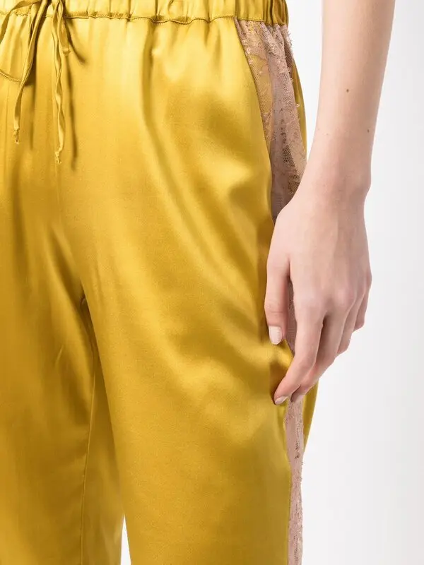 Carine Gilson Tapered Silk Trousers