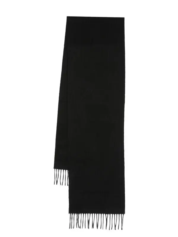 ASPINAL OF LONDON Knitted Cashmere Scarf - Black