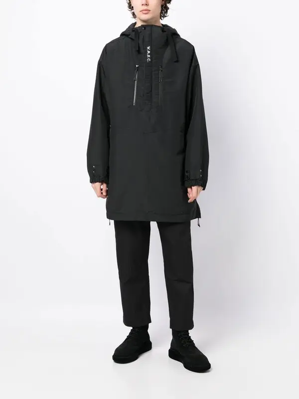 WHITE MOUNTAINEERING Half Zip-up Padded Coat - Black