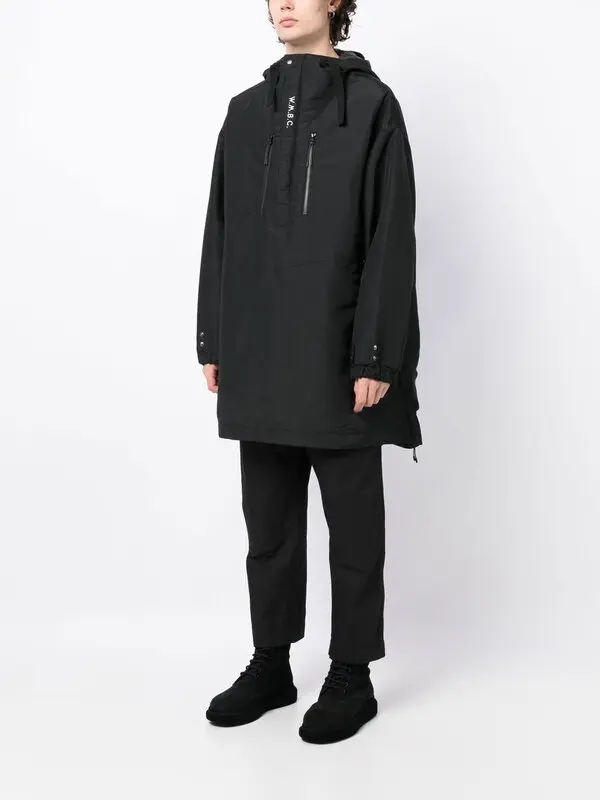 WHITE MOUNTAINEERING Half Zip-up Padded Coat - Black